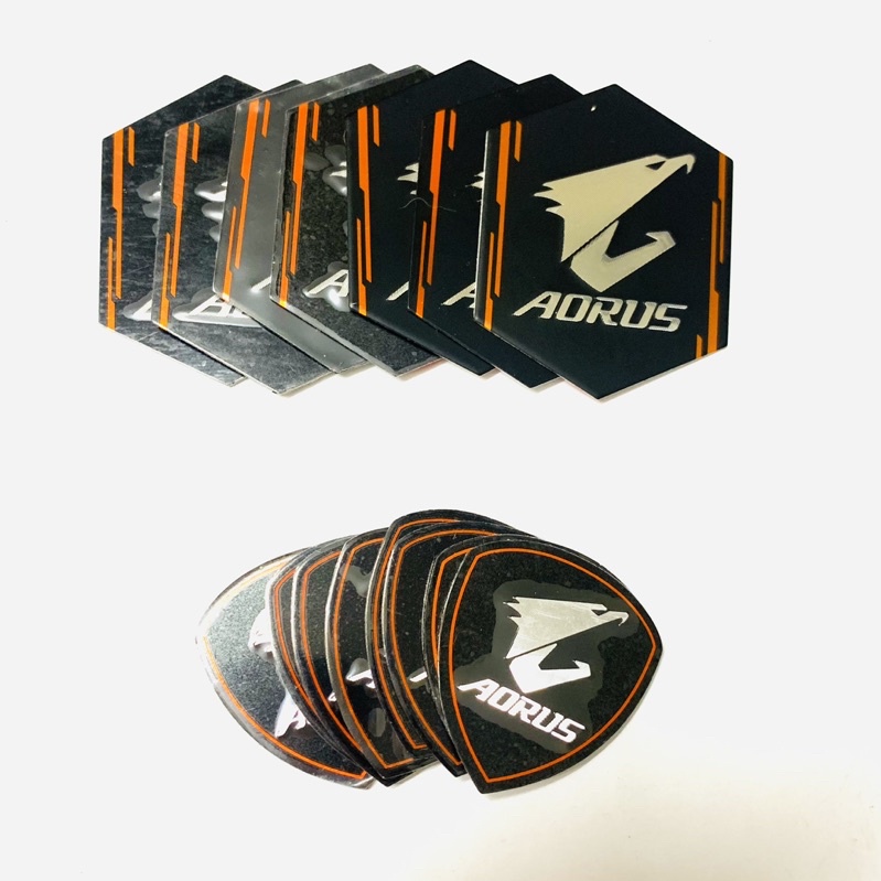 Miếng dán hình logo AORUS ánh kim trang trí PC, laptop…; stickers dán ...