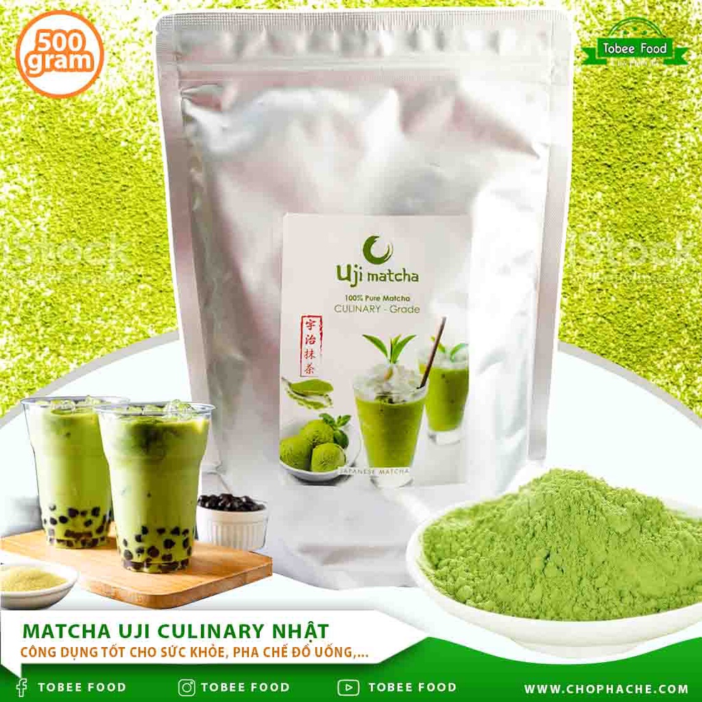 Bột Trà Xanh Matcha UJI Nhật Bản ( gói 500 gram ) Hàng Cao Cấp - Dùng ...