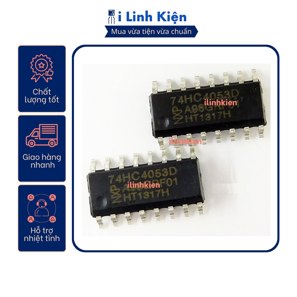 Ic chức năng 74HC4053 74HC4053D SOP-16 chất lượng tốt | Shopee Việt Nam