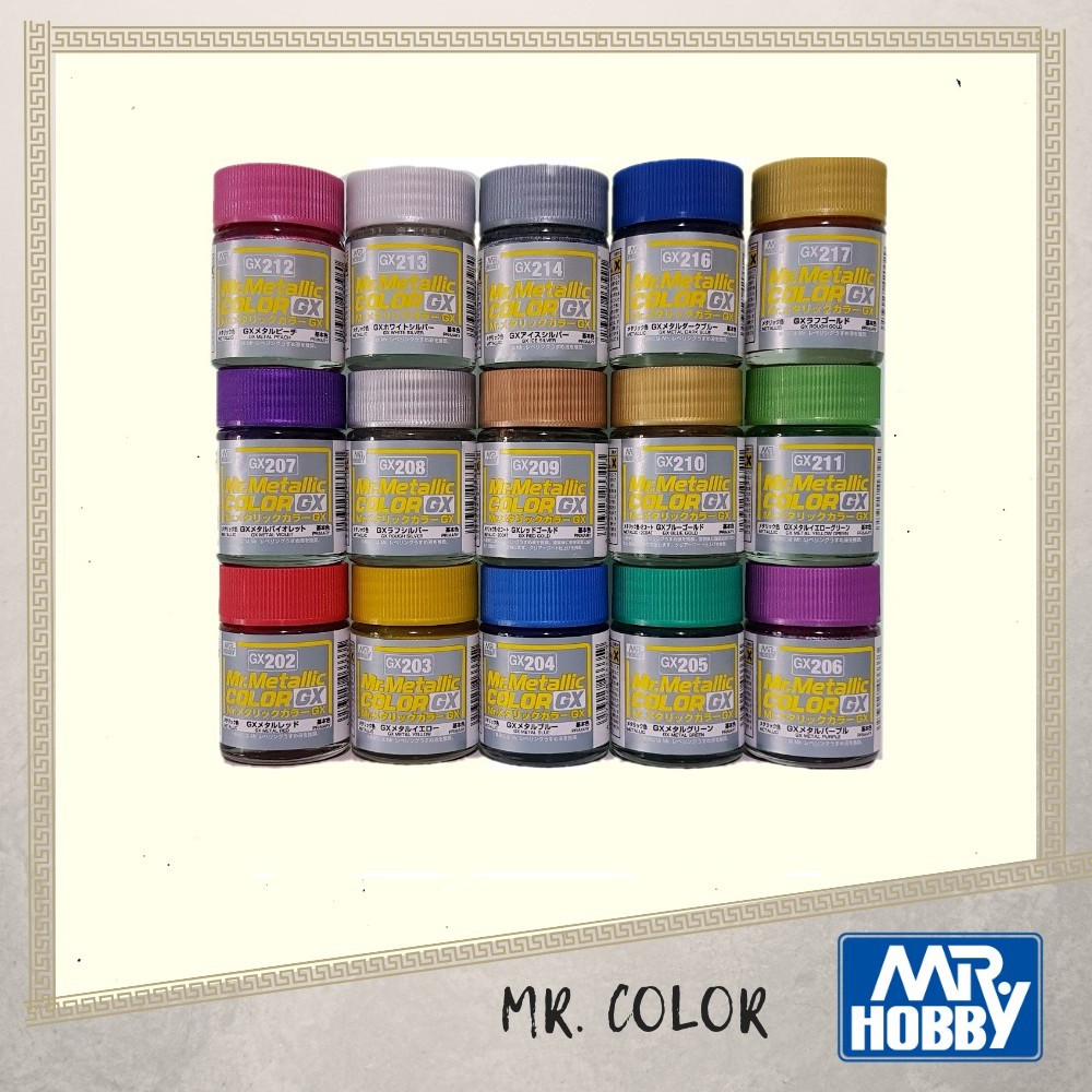 Sơn mô hình Mr.Color Metallic GX GX201 - GX217 | Shopee Việt Nam