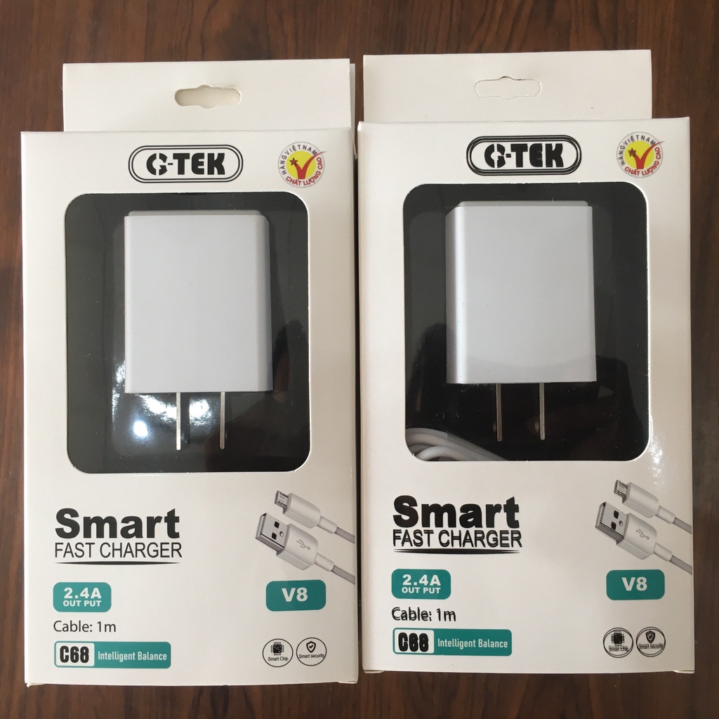 G-Tek Smart Fast Charger C68 V8 2,4A Sạc Nhanh Đầy Pin - (Bảo Hành 12 ...