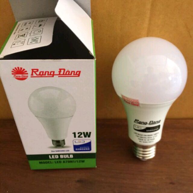 Bóng Đèn Led Rạng Đông 12W Rạng Đông Siêu Tiết Kiệm Điện Cho Ánh Sáng ...