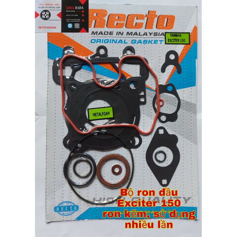 Bộ ron đầu Exciter 150 Recto, ron kẽm | Shopee Việt Nam