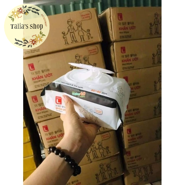 Combo 1 thùng 24 gói khăn ướt Lotte Choice L 120 tờ | Shopee Việt Nam