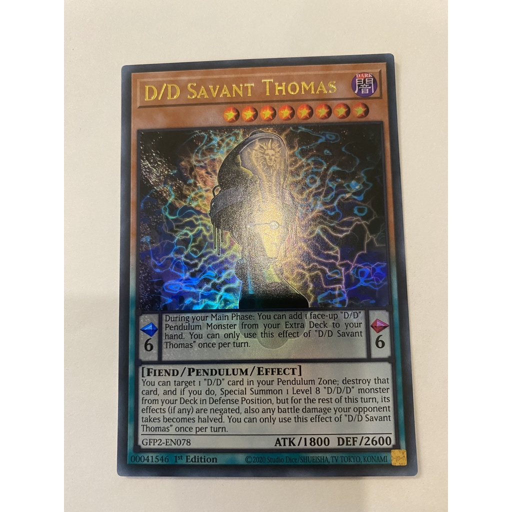[Thẻ Bài Yugioh Chính Hãng] D/D Savant Thomas | Shopee Việt Nam