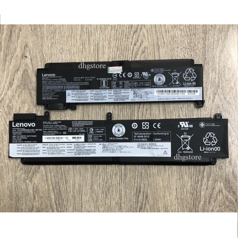 Pin(Battery) - [PIN ZIN]laptop Lenovo Thinkpad T460S T470S | Shopee ...