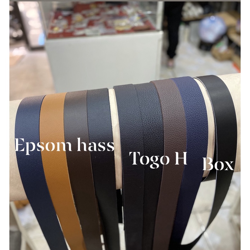 Phôi dây lưng da Epsom Hass , Box , Togo Pháp - phụ kiện làm đồ da thủ ...
