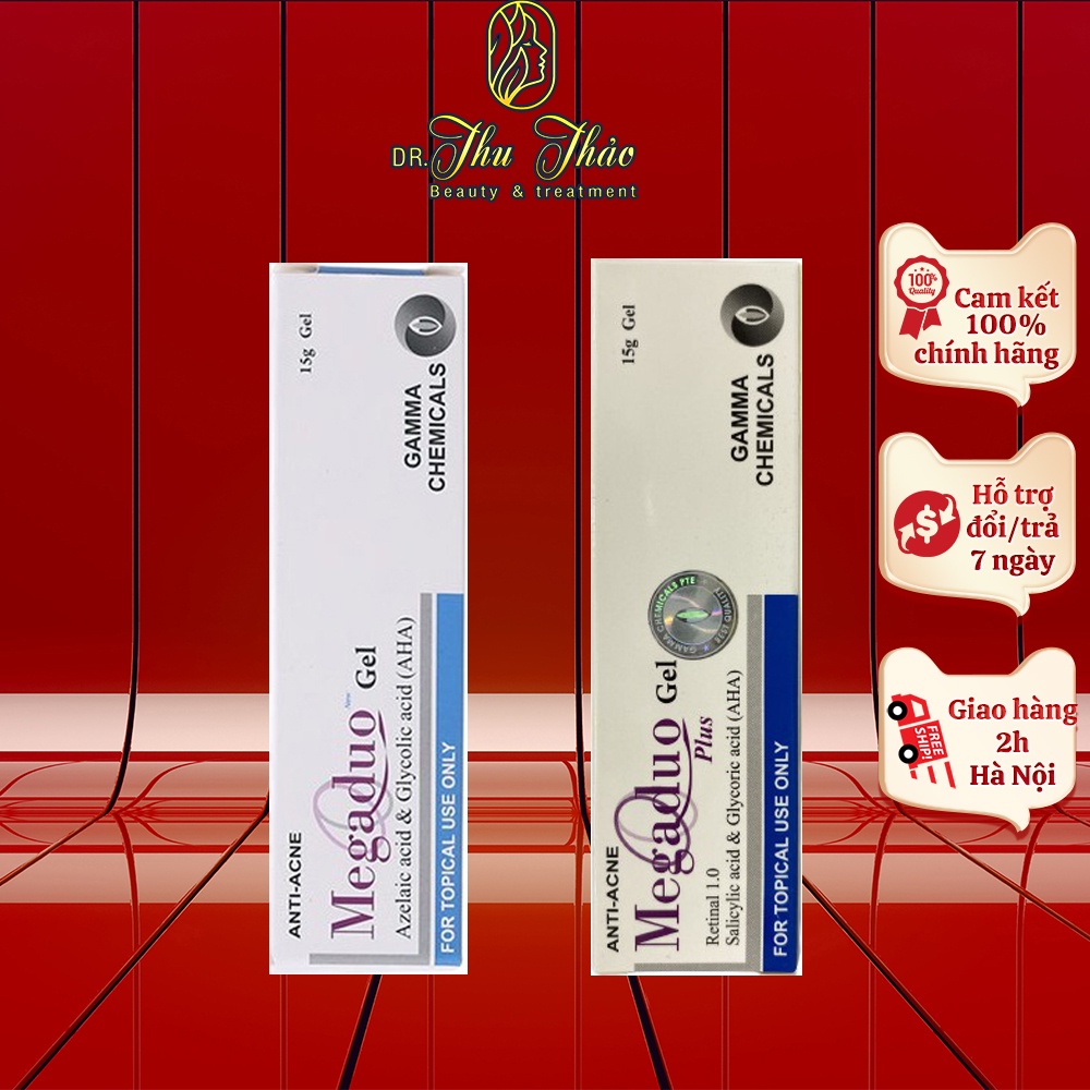Megaduo gel plus 15g - bản mới Retinal 1.0, AHA, salicylic acid - giảm ...
