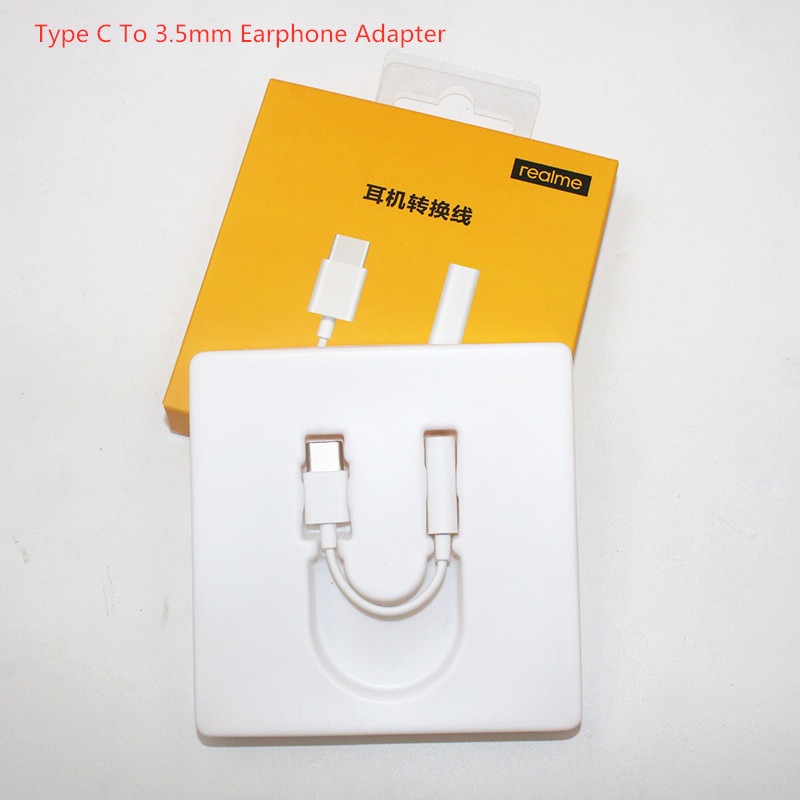 Realme USB Type C sang 3.5mm Giắc cắm tai nghe âm thanh AUX Bộ chuyển ...