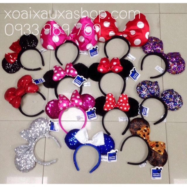 CÀI TÓC TAI CHUỘT MICKEY - MINNIE DISNEY | Shopee Việt Nam