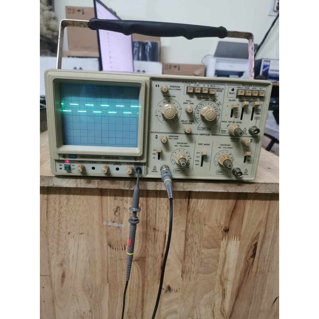 Máy phát hiện sóng oscilloscope GOS 623B - 20mhz dùng sửa điện tử ...