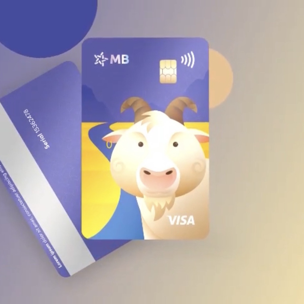 Thẻ hình 12 Con Giáp, thẻ MBBank - Phiên bản limited, Thẻ ATM VISA MB ...