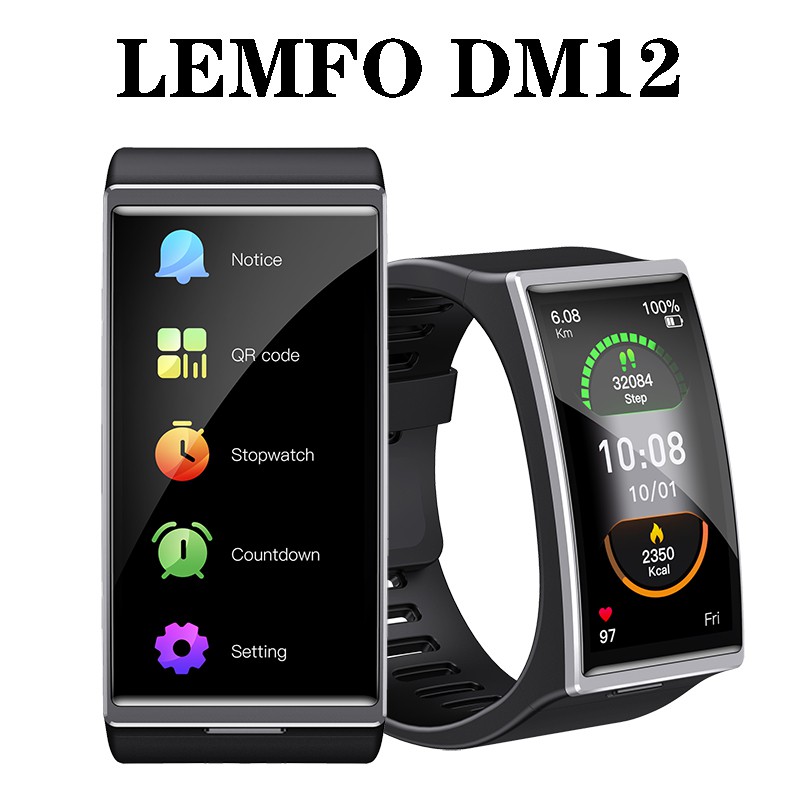Đồng hồ thông minh LEMFO DM12 1.9 Inch 170 * 320 Màn hình Đồng hồ thông ...