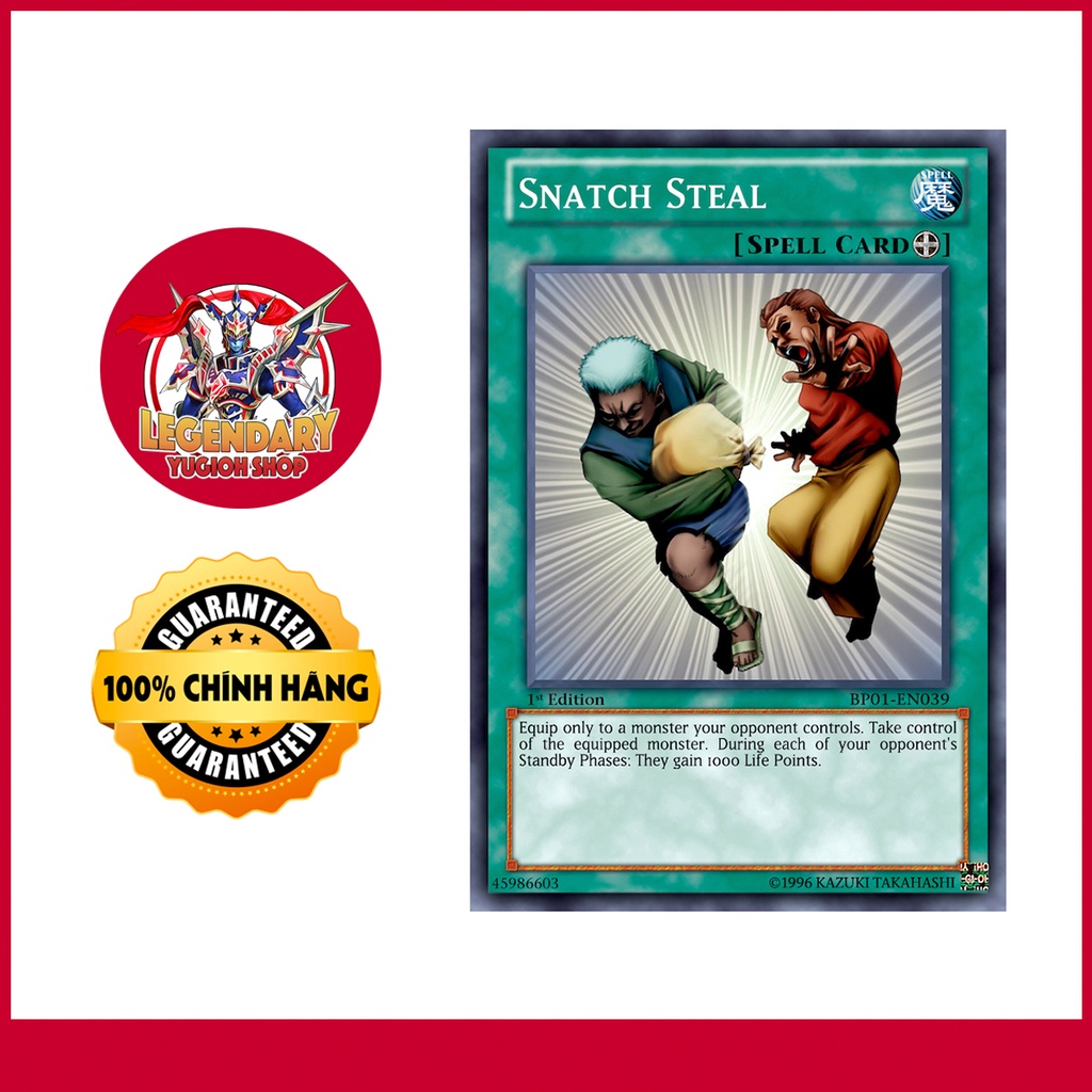 [Thẻ Bài Yugioh Chính Hãng] Snatch Steal | Shopee Việt Nam