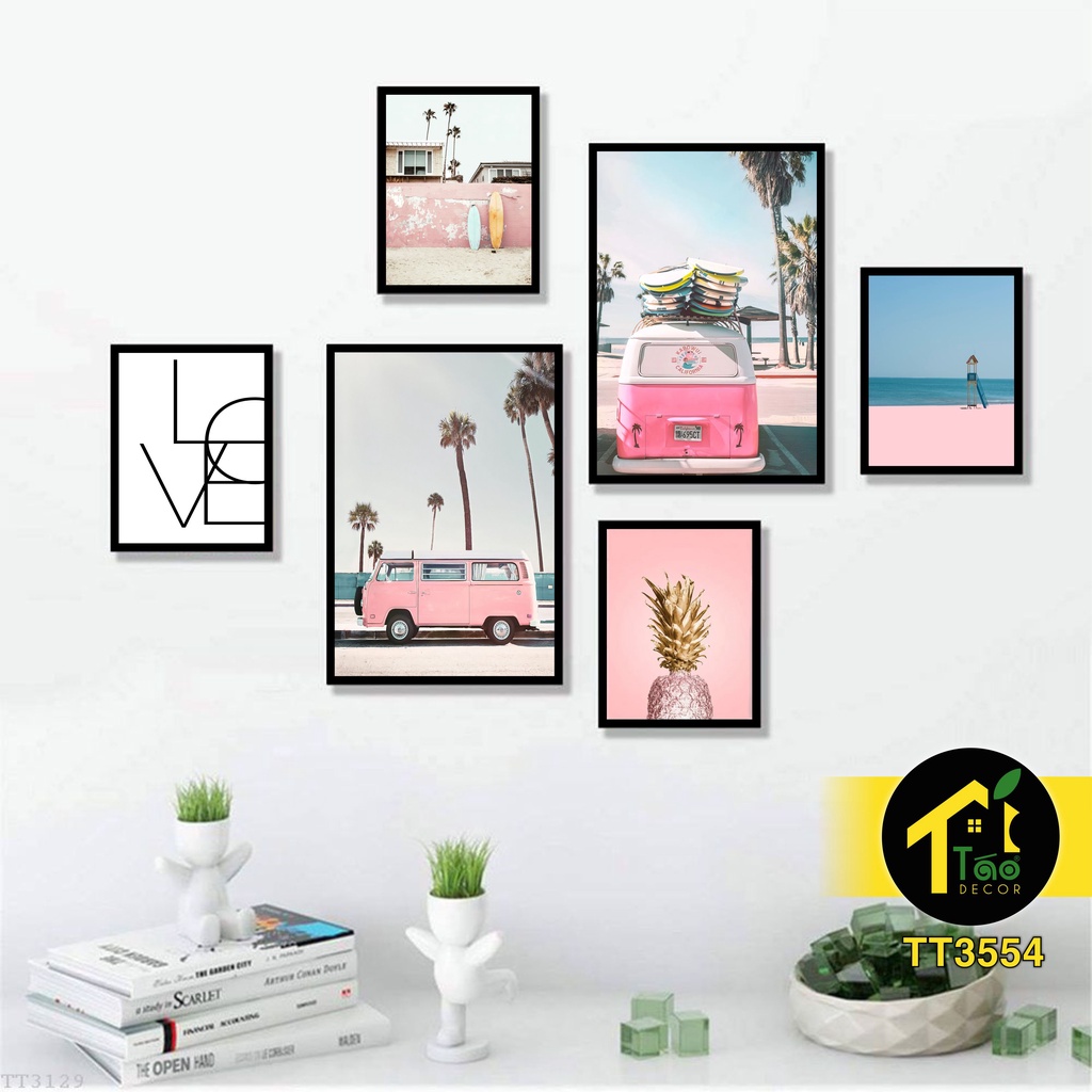50 Set tranh treo tường, set Nhỏ, 15x20cm, tranh dán tường có sẵn keo ...