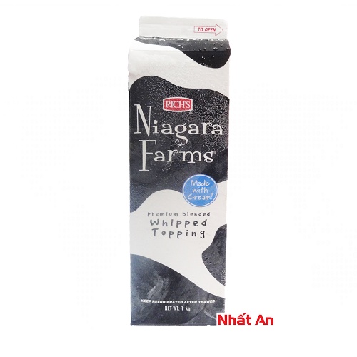 KEM LÀM BÁNH CAO CẤP NIAGARA FARMS/ TOPPING NIAGARA FARMS RICH'S 1KG ...