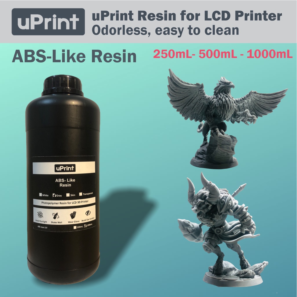 [uPrint]- Nhựa in 3D Resin ABS-Like cho máy LCD/DLP 405mm [250ml- 500ml ...