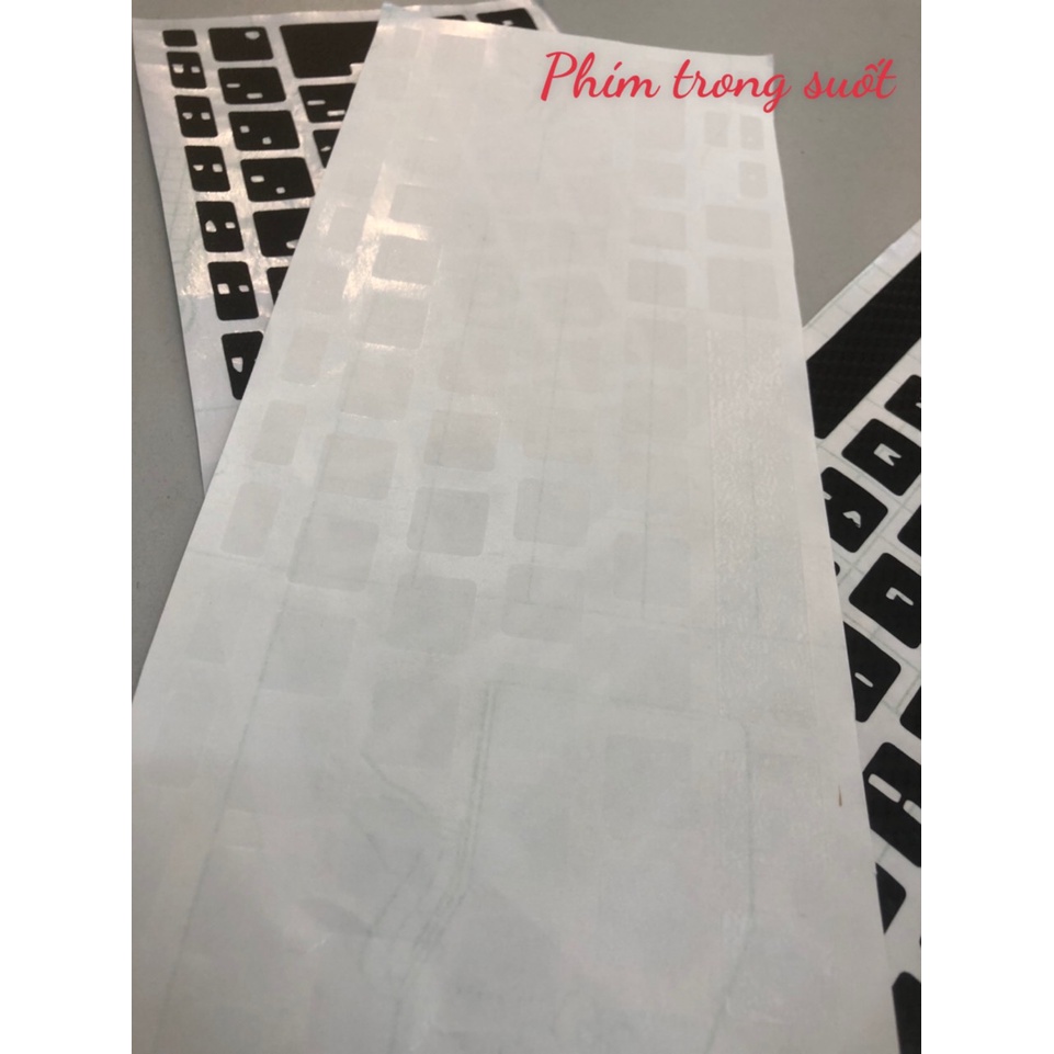 Decan dán nút phím trong suốt nhám cho laptop, combo bộ 2 bàn phím ...