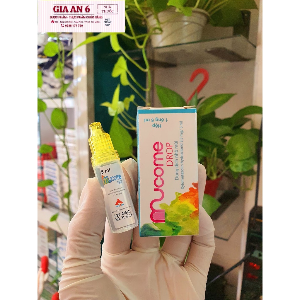 XỊT MŨI MUCOME DROP (NHỎ MŨI CHO BÉ) THẾ HỆ MỚI, HẮC XÌ, SỔ MŨI, CHẢY ...