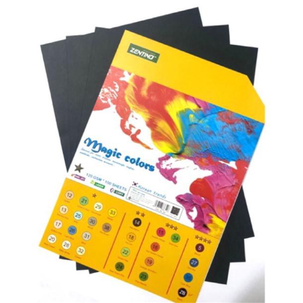 Giấy bìa màu đen A4 ZENTINO 160gsm, giá có VAT | Shopee Việt Nam
