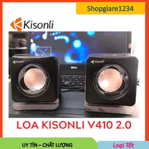 Loa Vi Tính 2.0 Kisonli V410 Chính Hãng - Bảo Hành 12 Tháng | Shopee Việt Nam