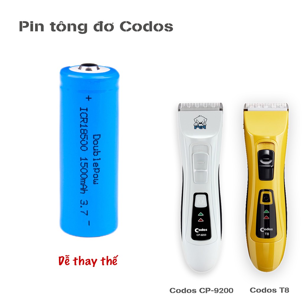 Pin tông đơ Codos CP 9200/ Codos T8 - Grooming Store | Shopee Việt Nam