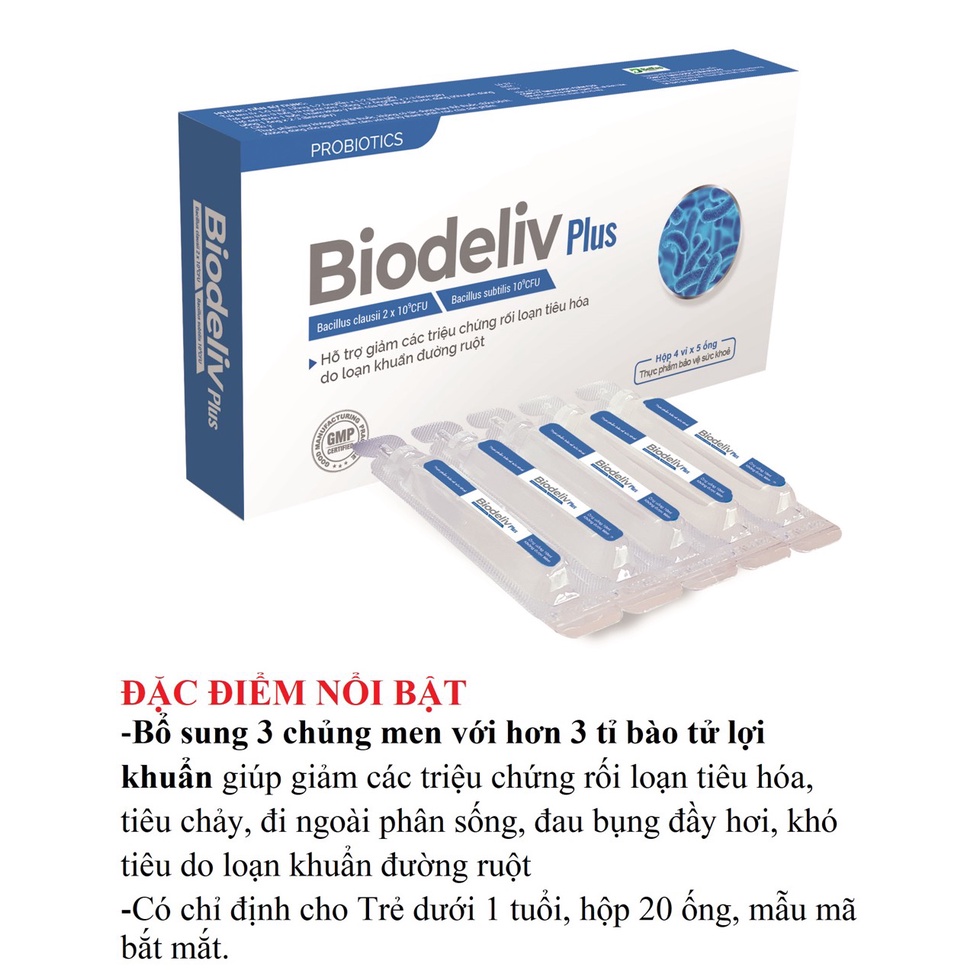 Biodeliv Plus - Rối loạn tiêu hóa đường ruột, tăng cường hệ tiêu hóa ...