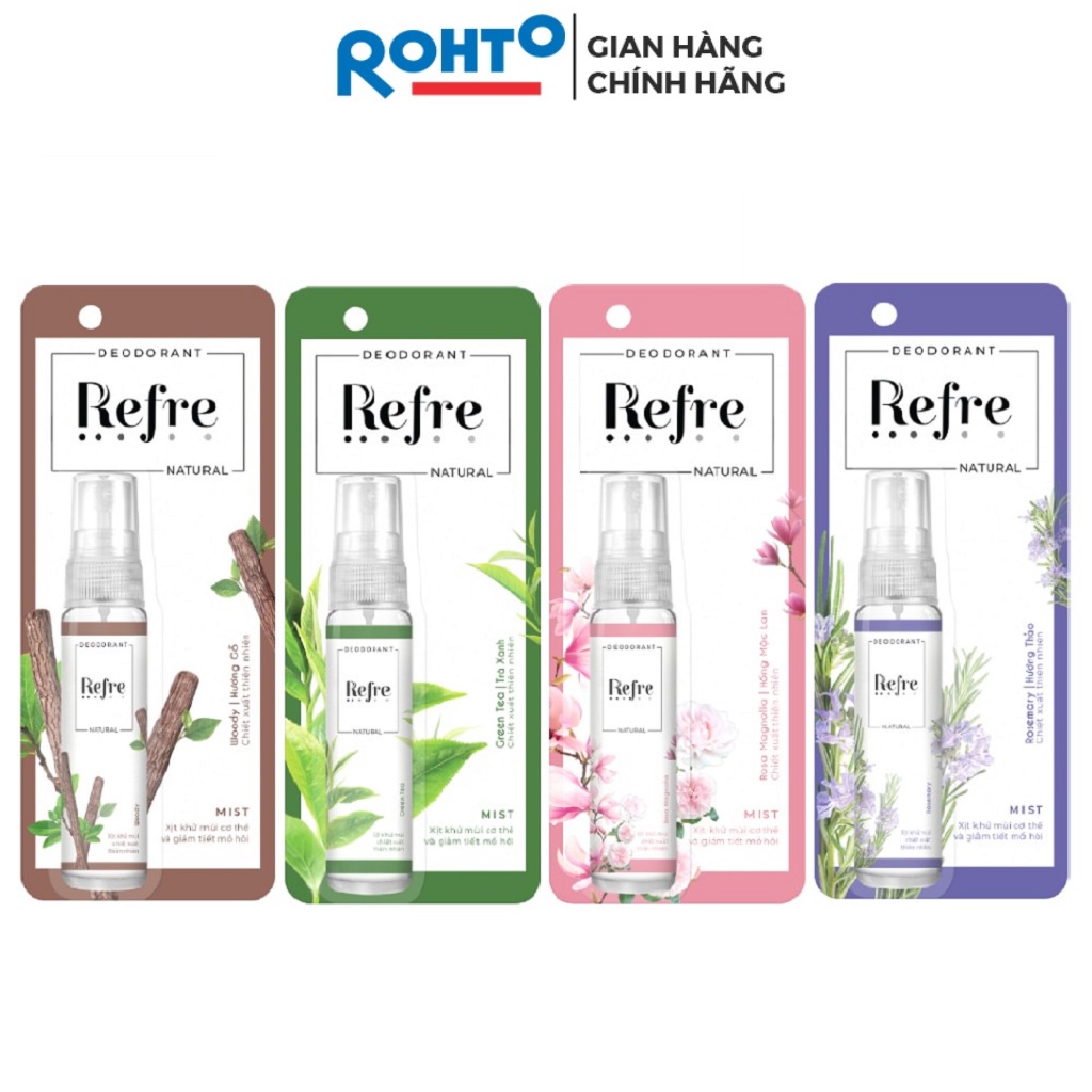 Xịt Khử Mùi Refre Natural 30ml | Shopee Việt Nam