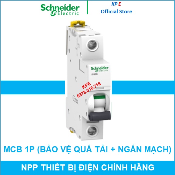 MCB 1P CB TÉP 1 PHA 6A 10A 16A 20A 25A 32A 40A 50A 63A 6kA iK60N Áp tô mát tép át tép CB Tép ...