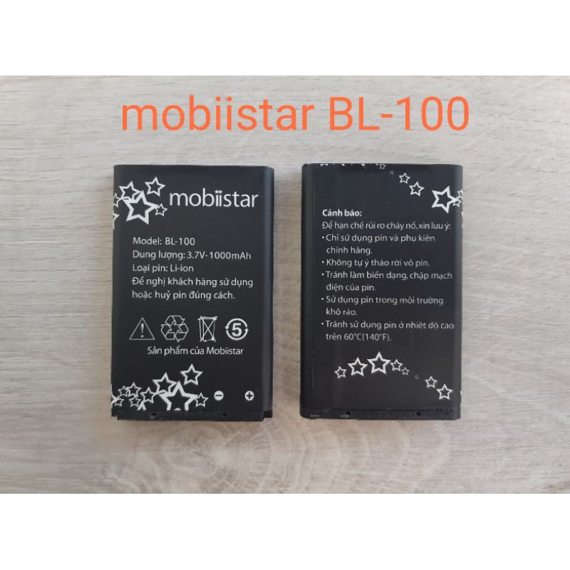 Pin chính hãng mobiistar BL-100 , BL-080e xài chung | Shopee Việt Nam