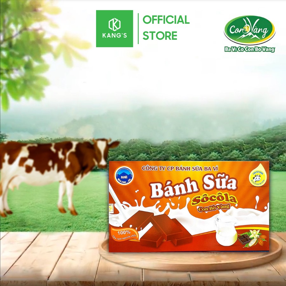 Bánh Sữa Socola Con Bò Vàng Đặc Sản Ba Vì - Hộp 170g (14 chiếc ...