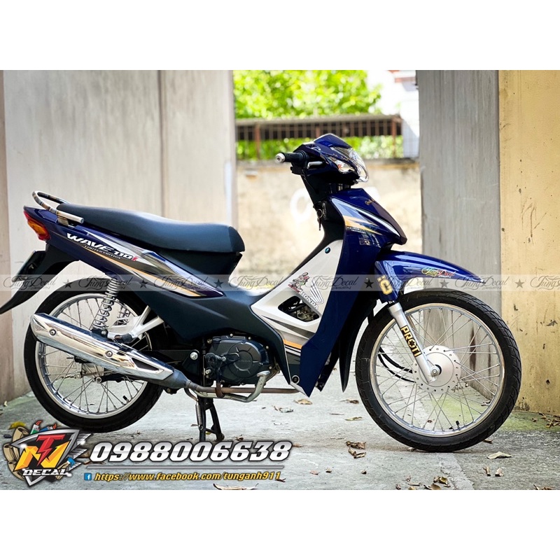 Tem rời Wave 110 - Tem xe wave tím than | Shopee Việt Nam