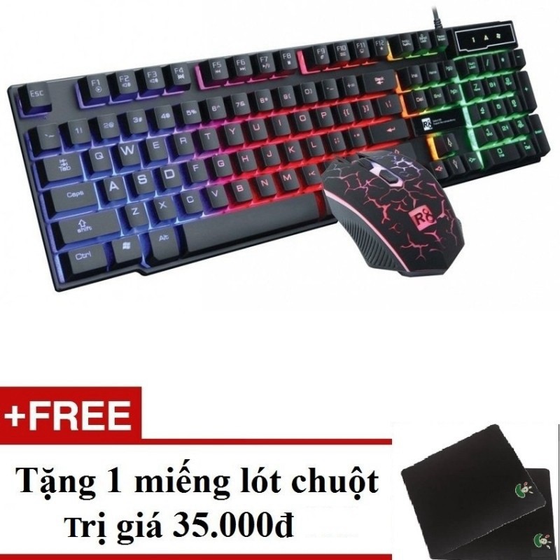 [FREESHIP-150K] COMBO PHÍM CHUỘT GIẢ CƠ LED R8-1910 CHUYÊN GAME - TẶNG ...