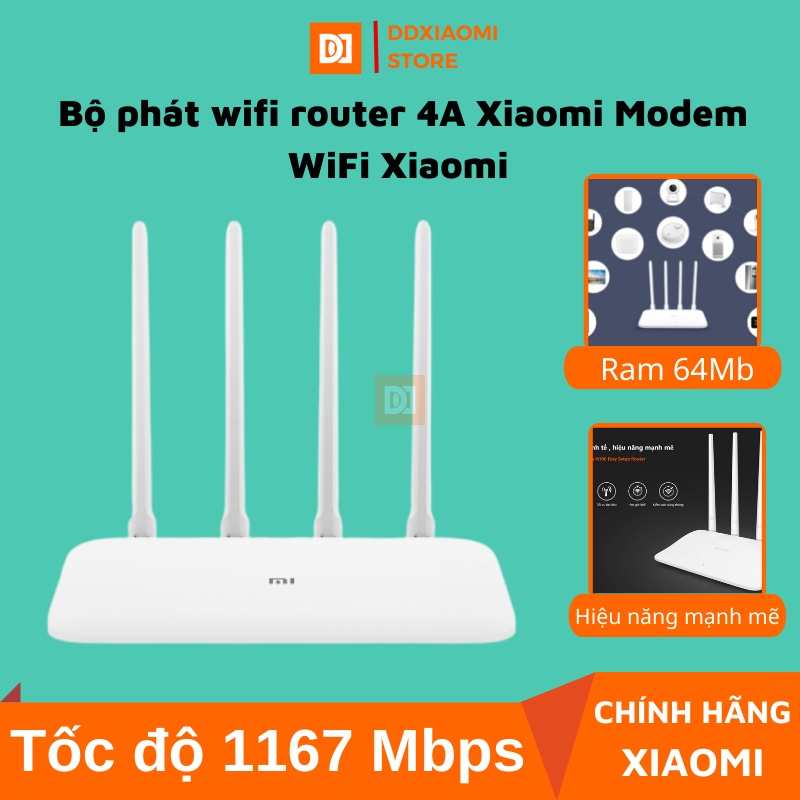 Bộ phát wifi router 4A Xiaomi Modem WiFi Xiaomi 4A - 2 Băng tần wifi 2 ...