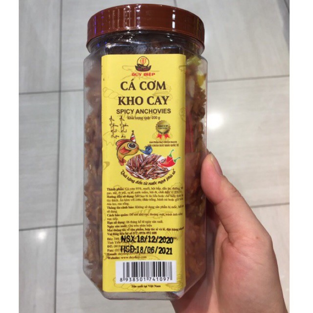 Cá cơm kho cay 200g/ 100g Duy Điệp | Shopee Việt Nam