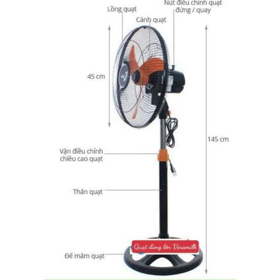 Quạt đứng Asia model : D18001 - DZO quà tặng từ Vinamilk. | Shopee Việt Nam