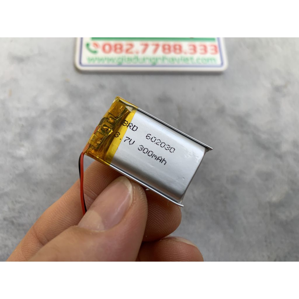 Pin sạc Lithium Polymer 602030 300mAh 3.7V | Shopee Việt Nam