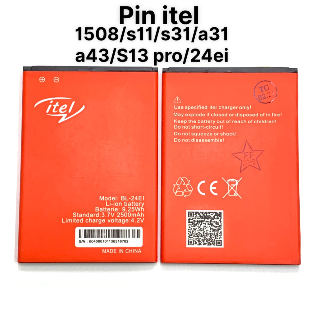 Pin Itel A31 - S31 zin chinh hang - Nam Việt Mobile - Bảo hành 3 tháng ...