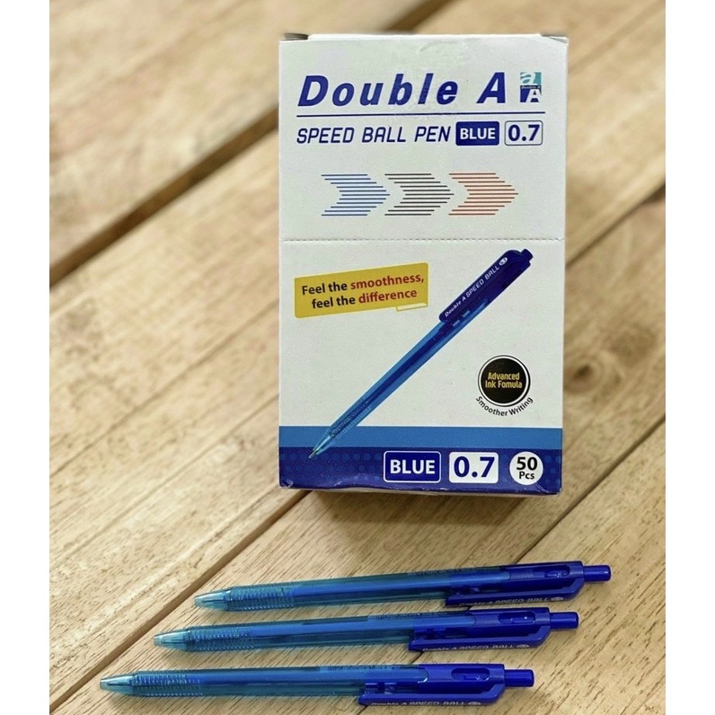 ( Hộp 12 cây) Bút bi dầu Double A Speed ngòi 0.7mm | Shopee Việt Nam