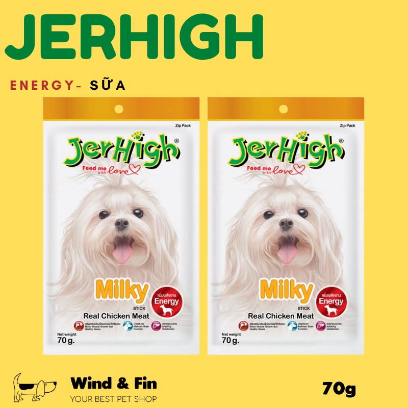 Snack Cho Chó JERHIGH Chicken Milky Stick 70g | Shopee Việt Nam