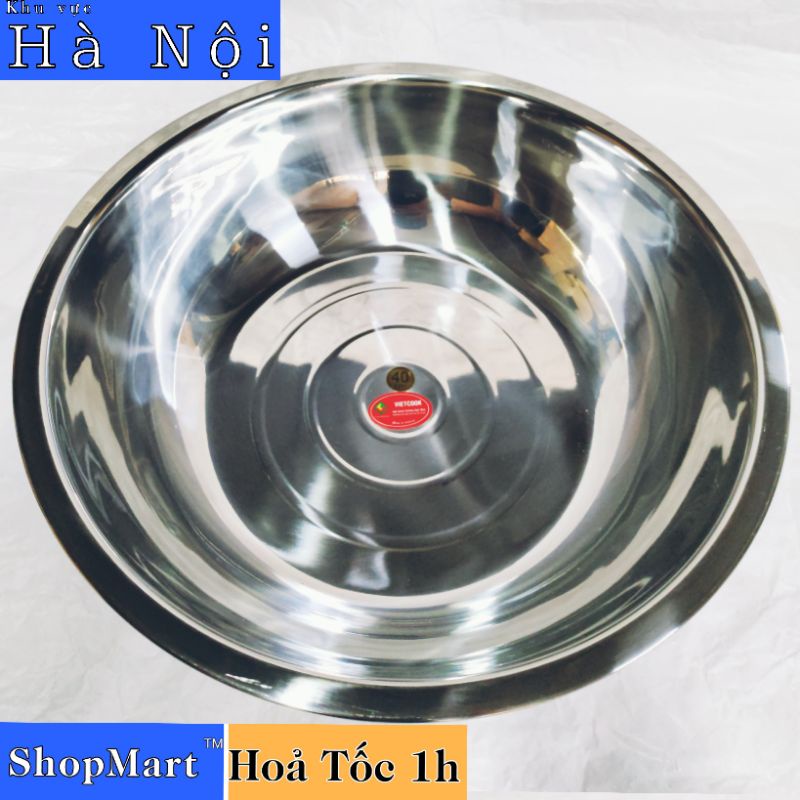[Hoả Tốc 1h][Sale6.6] Thau inox 304, chậu inox 304 size 40 cm hàng ...