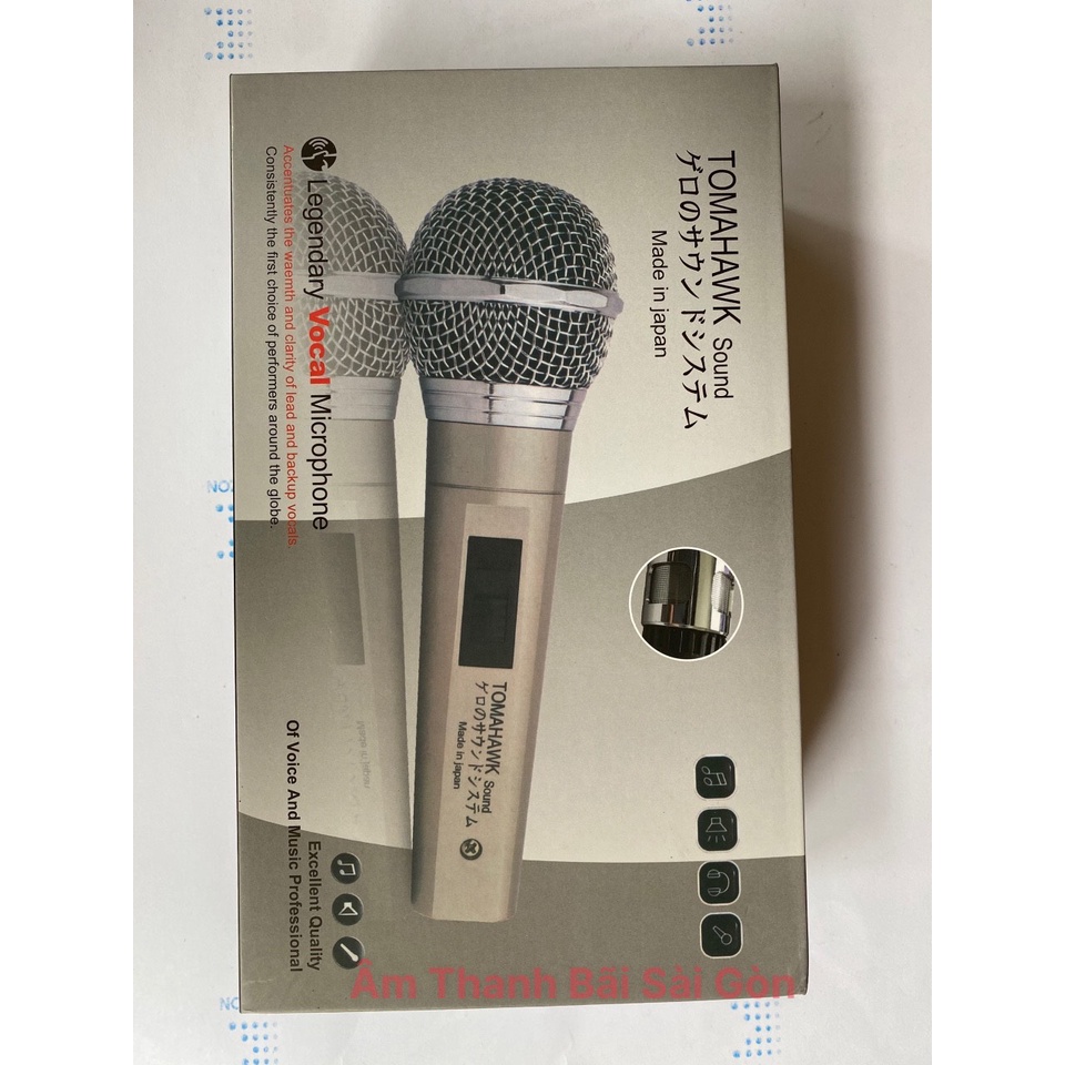 Micro Karaoke Có Dây Tomahawk Made in Japan cao cấp thu âm nhạy, trong ...