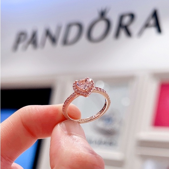 Nhẫn Pandora trái tim Sparkling Elevated Heart Ring - Nhẫn Pandora trái ...
