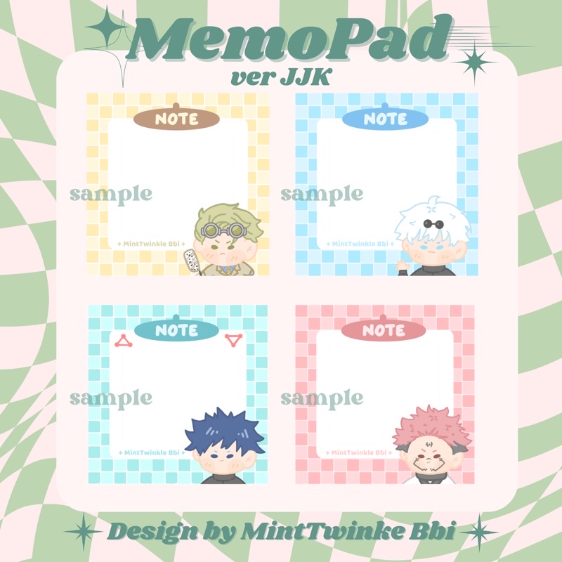 Memo Pad ver JJK - Giấy ghi chú Jujutsu Kaisen | Shopee Việt Nam