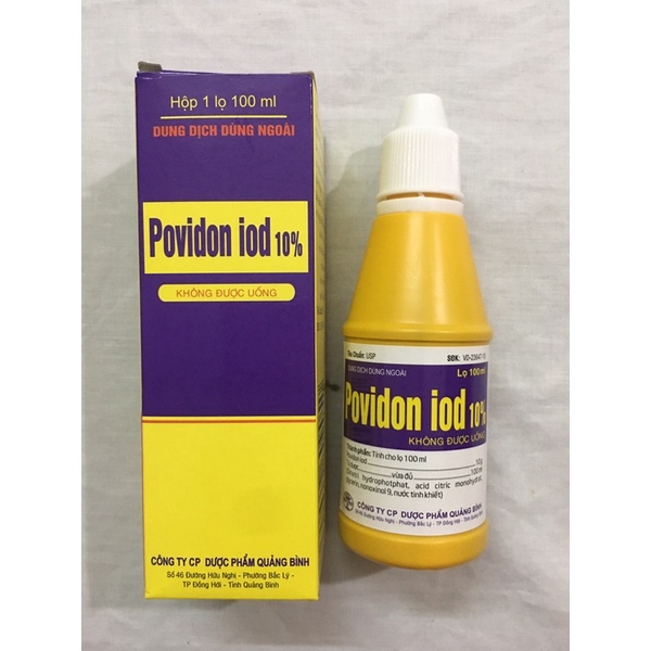 sát khuẩn povidon iod 10% 100 ml | Shopee Việt Nam