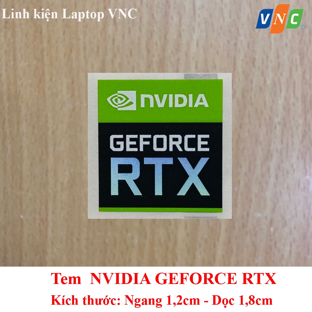 💥 Tem dán Sticker NVIDIA GEFORCE RTX Thay Tem Máy Tính - Tem Laptop ...