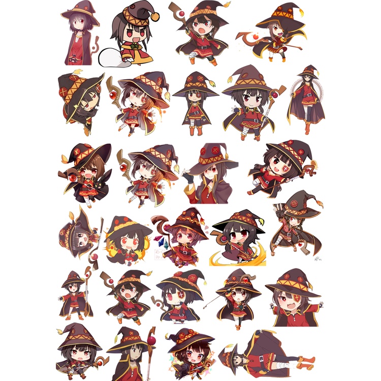 sticker Megumin/ hình dán Megumin | Shopee Việt Nam
