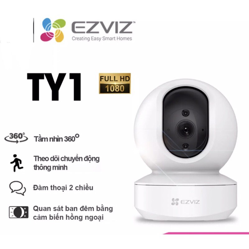 Camera IP wifi ezviz TY1 1080p TY2 1080p , H6C Pro , TY1 4mp 2k , TY1 ...