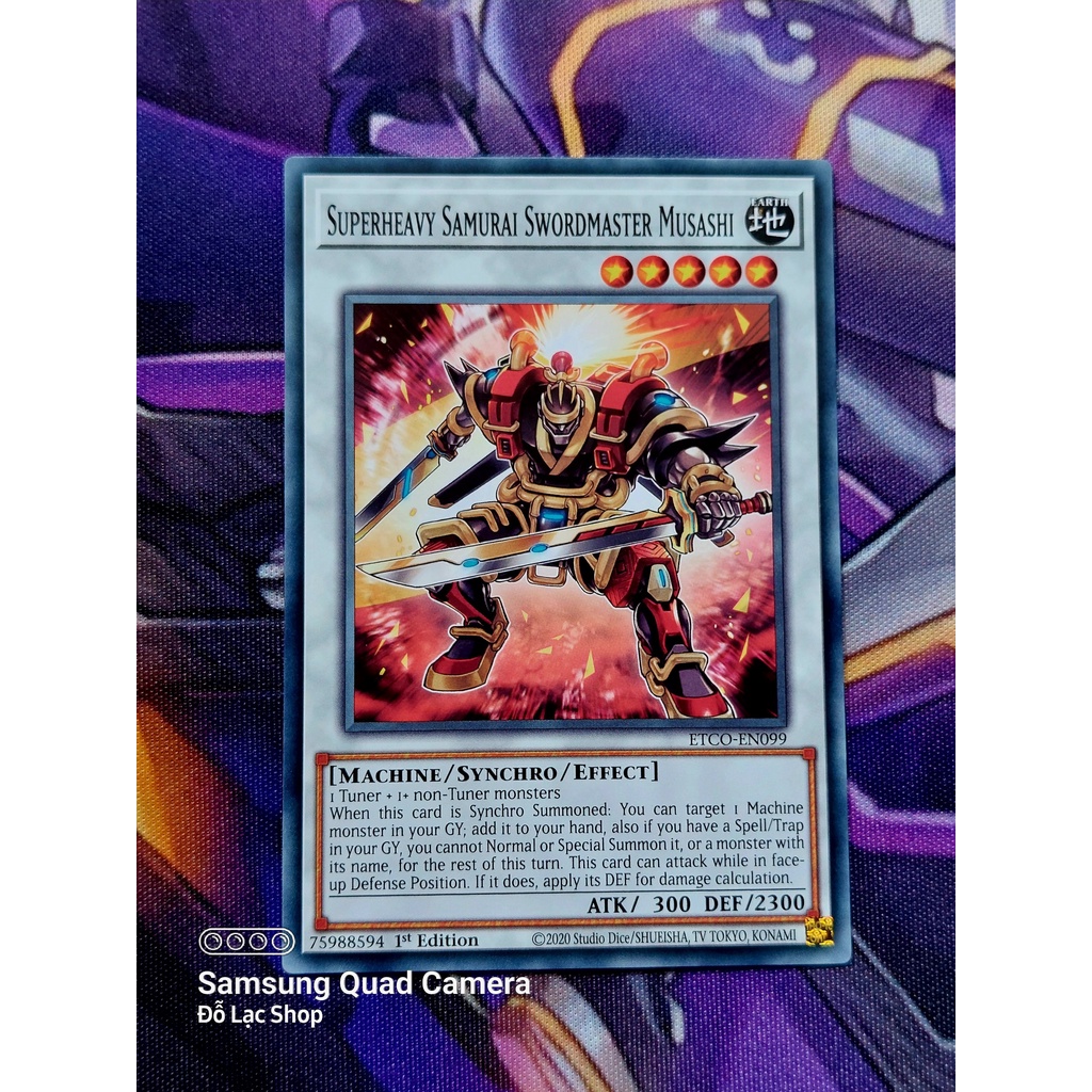 [ Đỗ Lạc Shop ] Thẻ Bài Mint90 Yugioh Monster Superheavy Samurai Swordmaster Musashi | Shopee ...