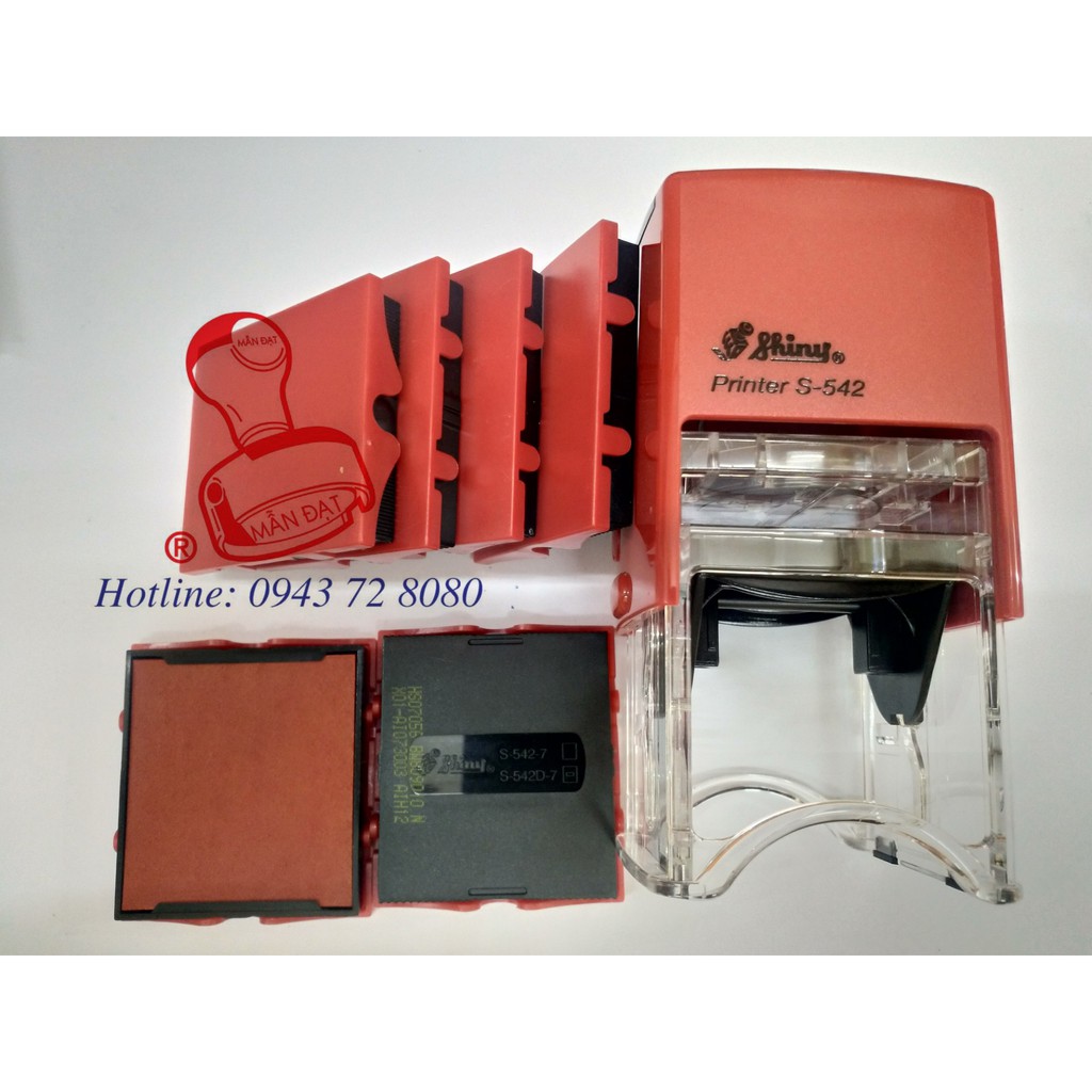 KHAY MỰC , THẺ MỰC, TAMPON DẤU TRÒN SHINY S542, S538, R542, R538 ...